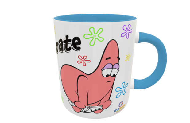Patricio Estrella, Cóbrate Plantilla Editable para Taza – AseMedia ...
